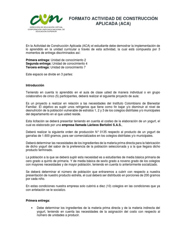 Aca Costos 2022 | PDF