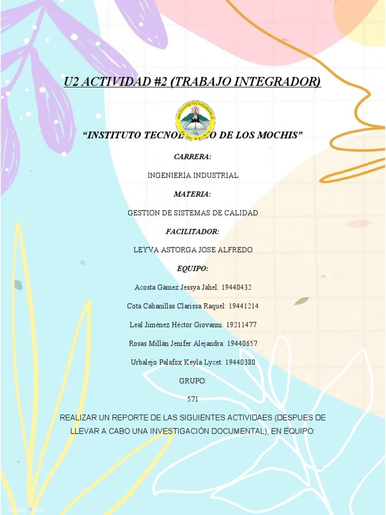 U2 Actividad #2 (Trabajo Integrador) | PDF