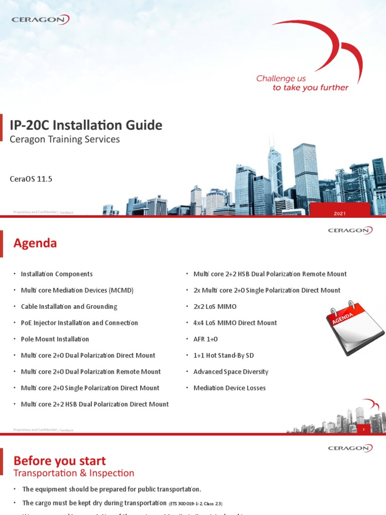 IP-20C Installation Guide | PDF | Antenna (Radio) | Screw