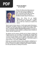 Biografia de Thomas Alva Edison | PDF | Thomas Edison | Science