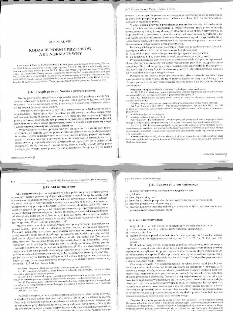 Chauvin Stawecki Winczorek Wstep Przepisy-Akty Prawne | PDF