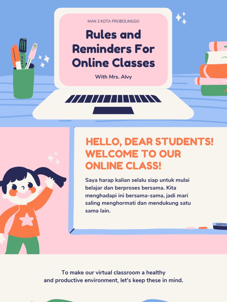 Rules & Reminders For Online Class | PDF