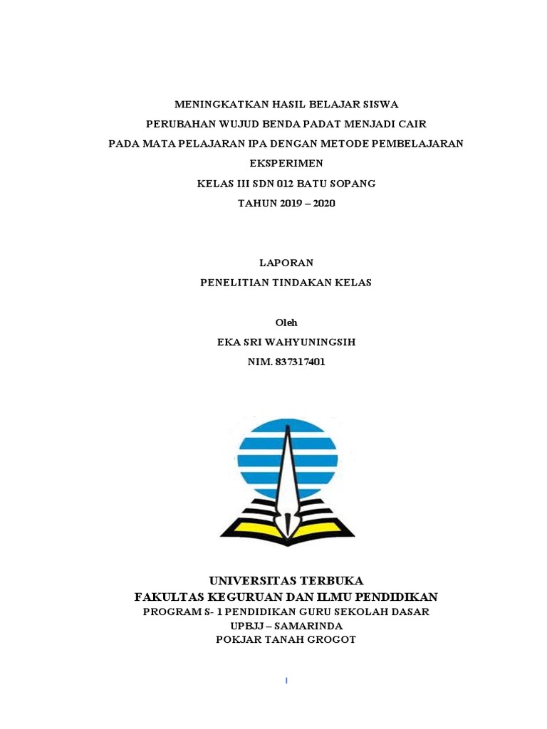 Bagian Awal PTK | PDF