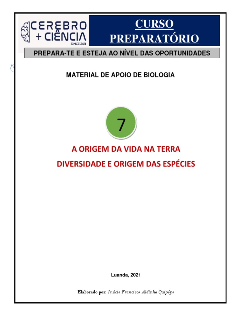Origem da Vida e Diversidade na Terra | PDF | Abiogênese | Terra