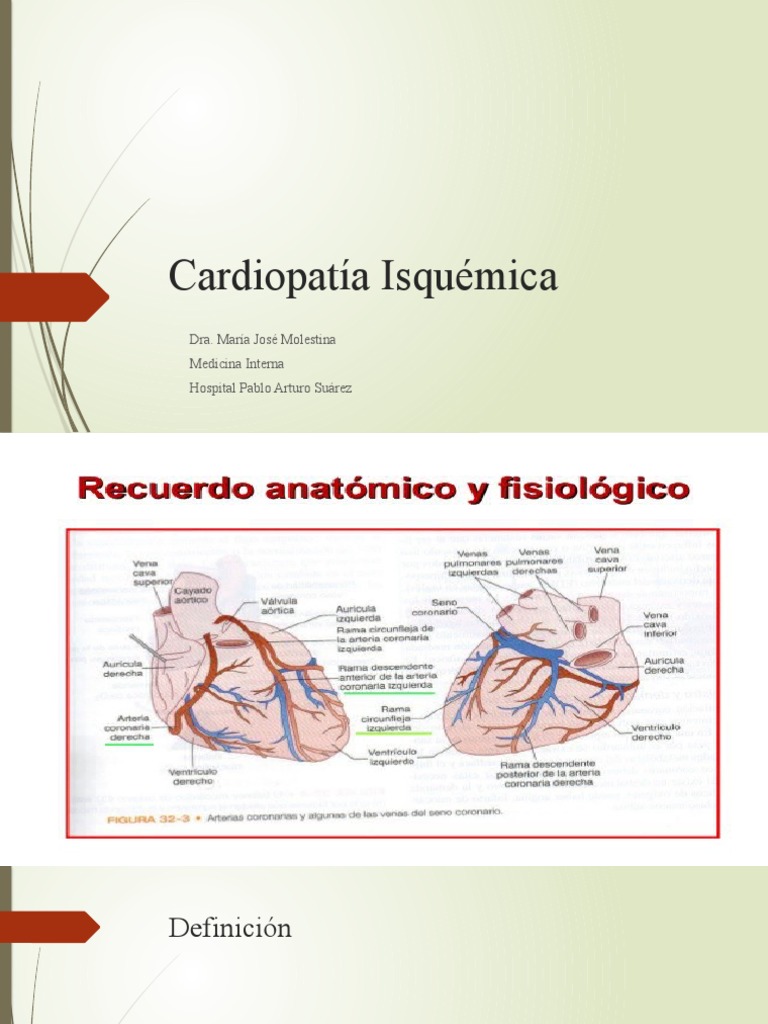Cardiopatía Isquémica | PDF | Isquemia | Infarto de miocardio