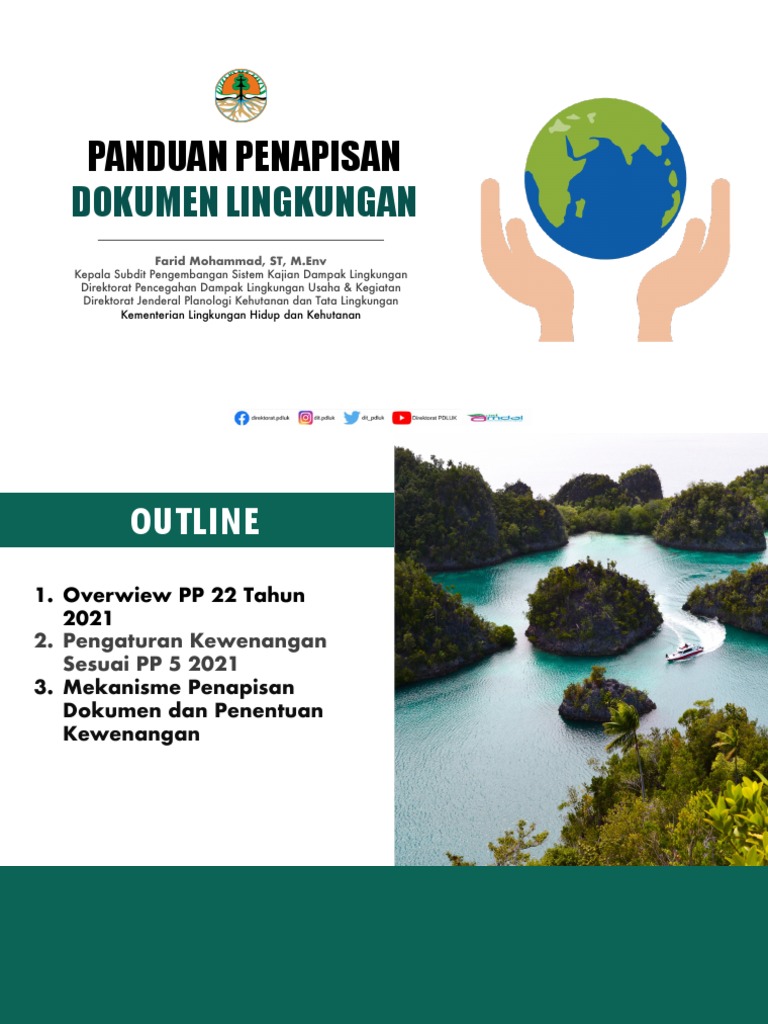 Sosialisasi Panduan Penapisan Dokumen Lingkungan PDLUK | PDF
