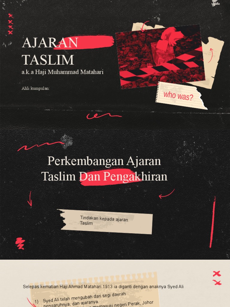 Ajaran Taslim Perkembangan | PDF