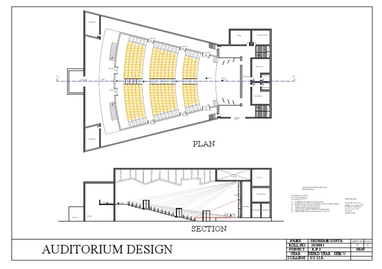 Auditorium Design and Catwalk Plan | PDF