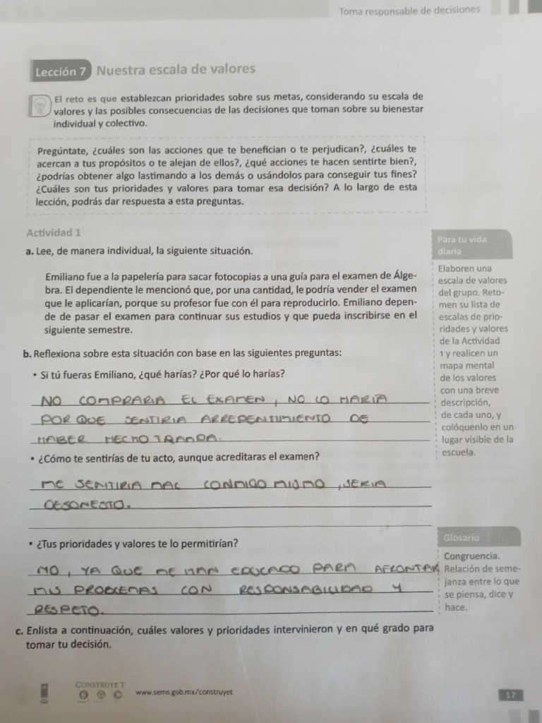 Construye-T Leccion 7 y 8 | PDF