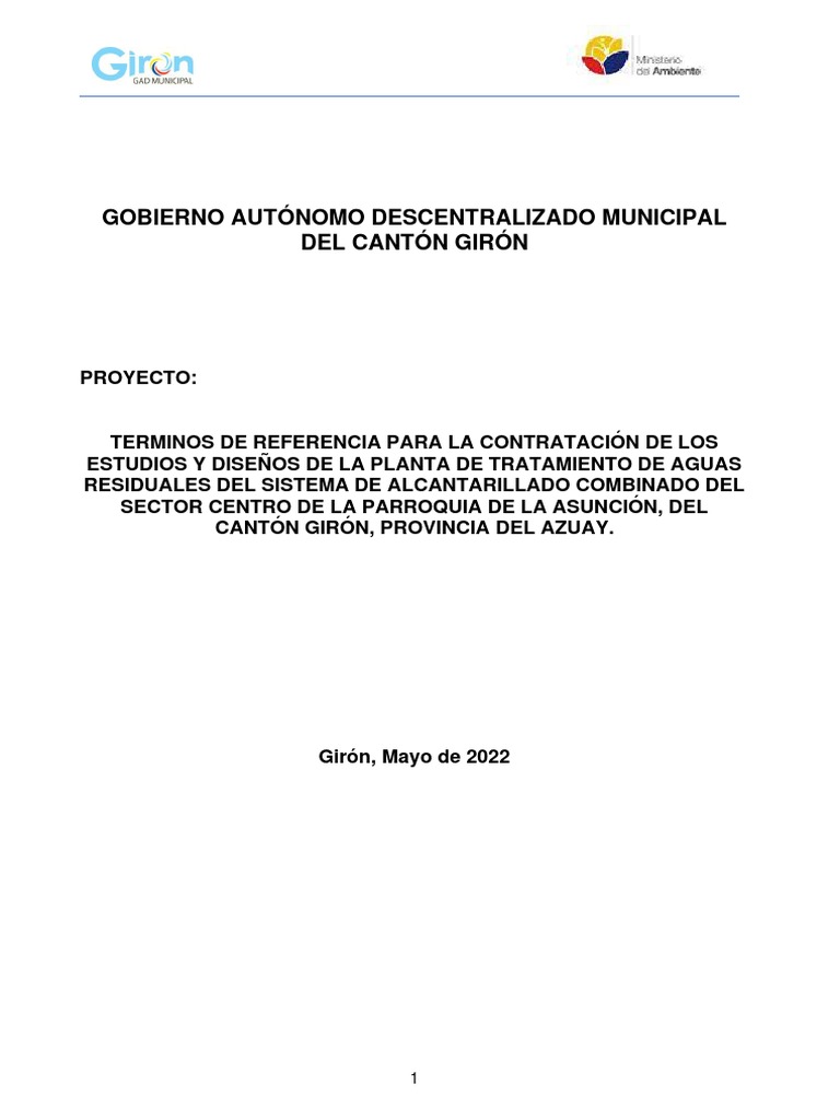 Gobierno Autónomo Descentralizado Municipal Del Cantón Girón | PDF ...