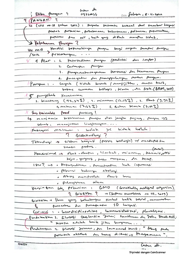 Intan Dwi Hartati - 119330036 - Resume Etika Pangan | PDF