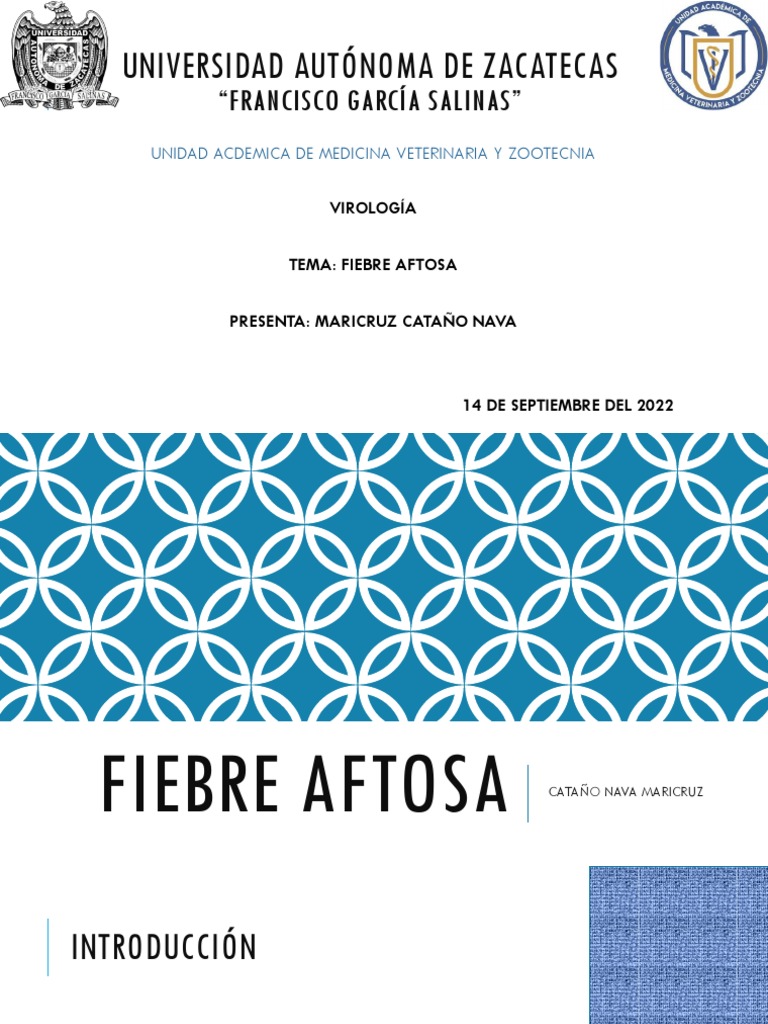 Fiebre Aftosa | PDF | Ciencias de la Salud | Enfermedades virales animales
