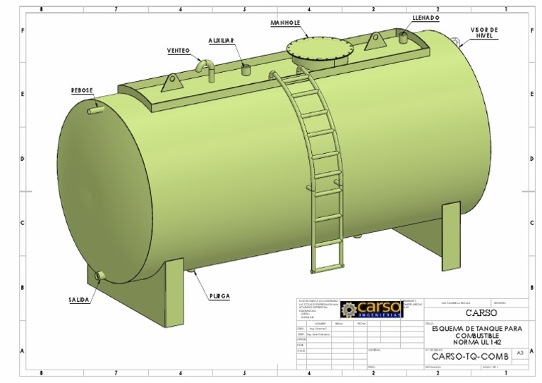 Esquema Tanques de Combustible 3D | PDF