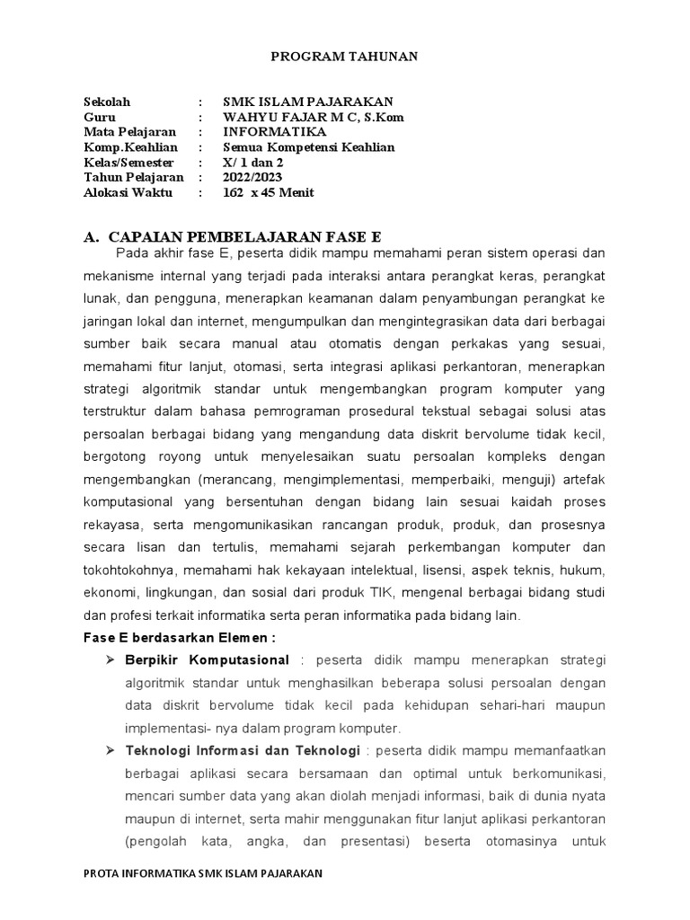 Program Tahunan Ipas | PDF