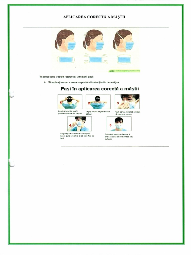 Aplicarea Corecta A Mastii-1 | PDF | Science & Mathematics