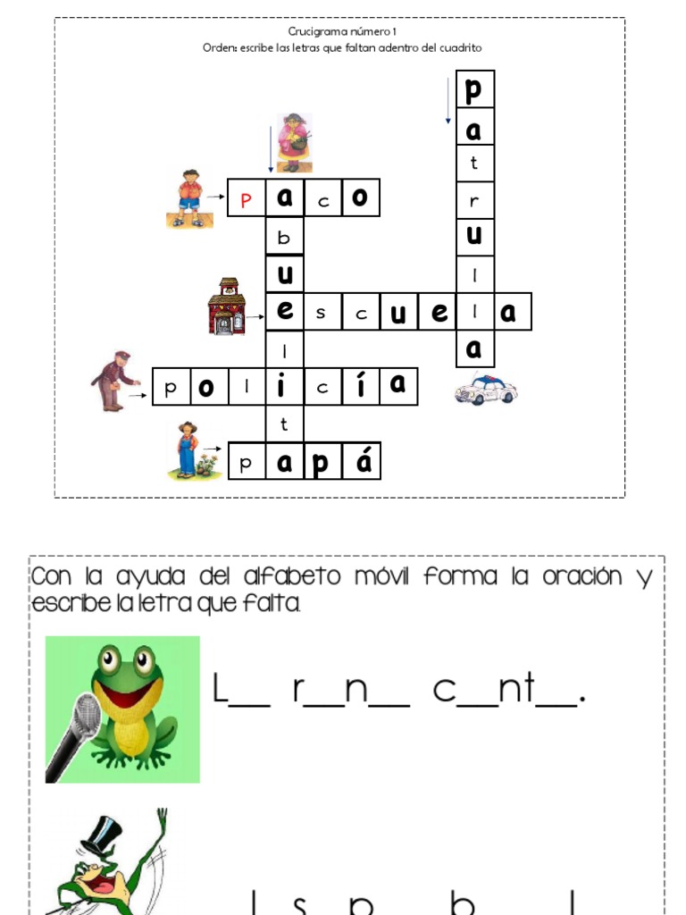 Crucigrama número 1: Soluciones y respuestas | PDF