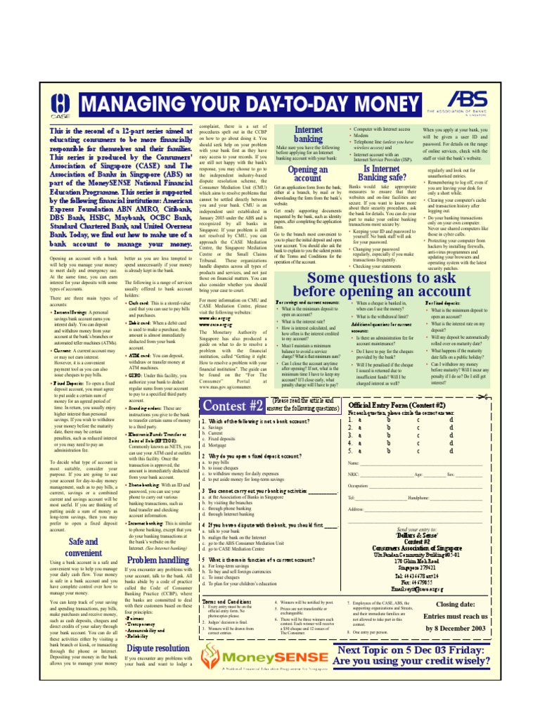 Managing Your Money with Bank Accounts | PDF | Transaction Account | Cheque