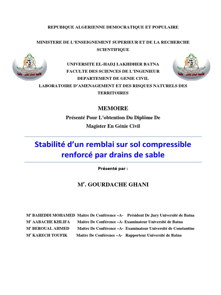 Gha Gourdache Ghani | PDF | Porosité | Pression