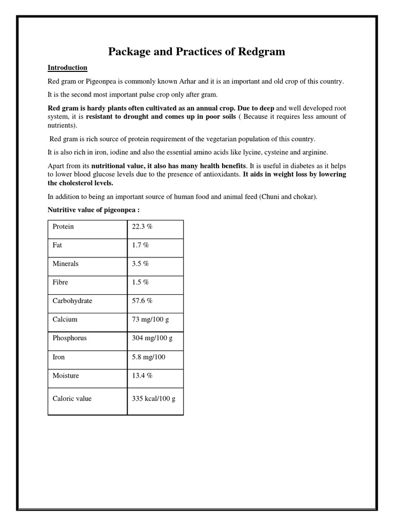 Pigeon Pea | PDF | Legume | Crop Rotation