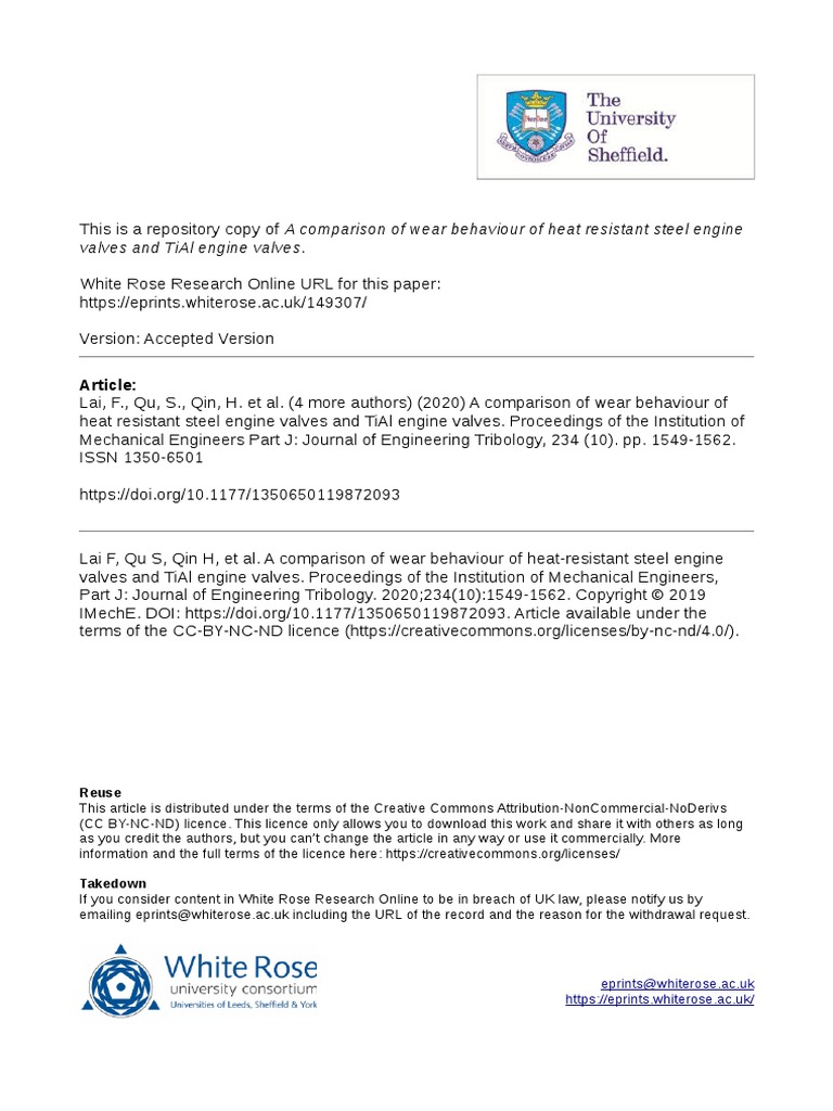Cae FEA Analysis Fretting Wear | PDF | Wear | Friction