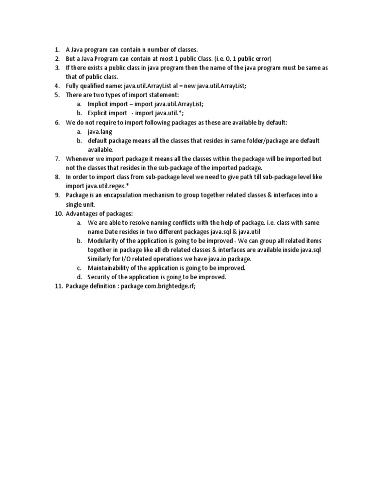 Java Notes Download Free Pdf Class Computer Programming Method Computer Programming
