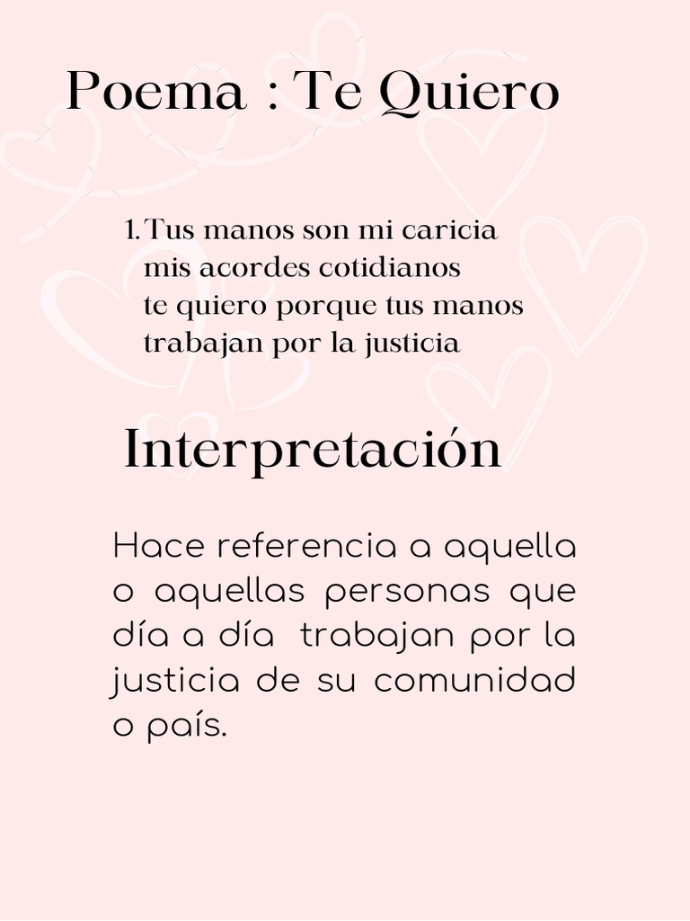 Poema Te Quiero | PDF