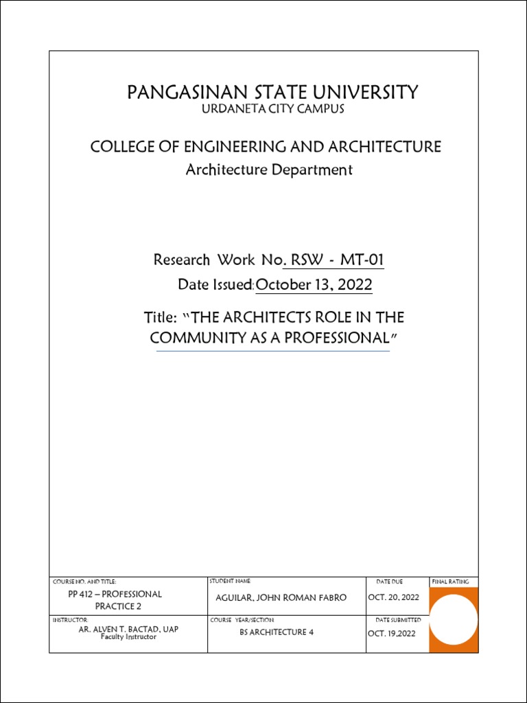 Aguilar, John Roman RSW MT-02 PP 412 | PDF | Coral Reef | Community