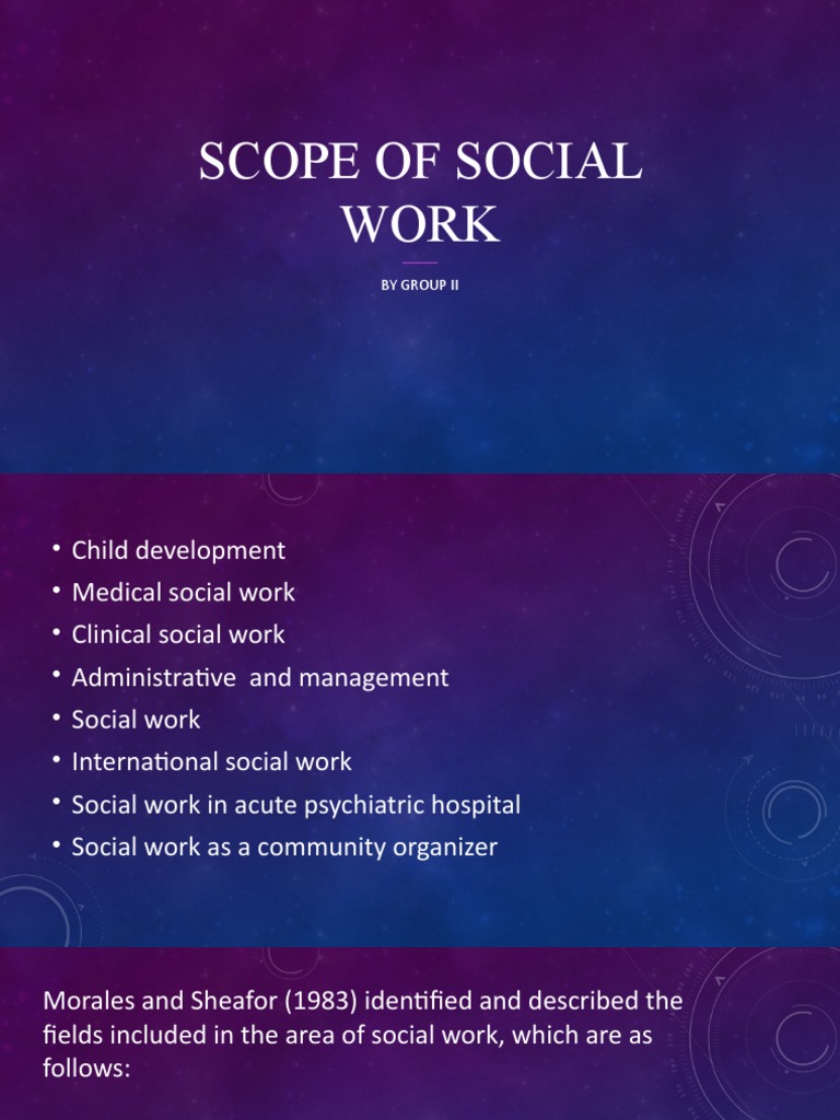 DIASS: Scope of Social Work | PDF | Social Work | Psychotherapy