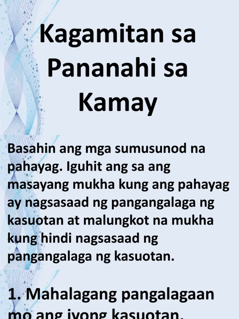 Kagamitan sa Pananahi sa Kamay WEEK 2 | PDF