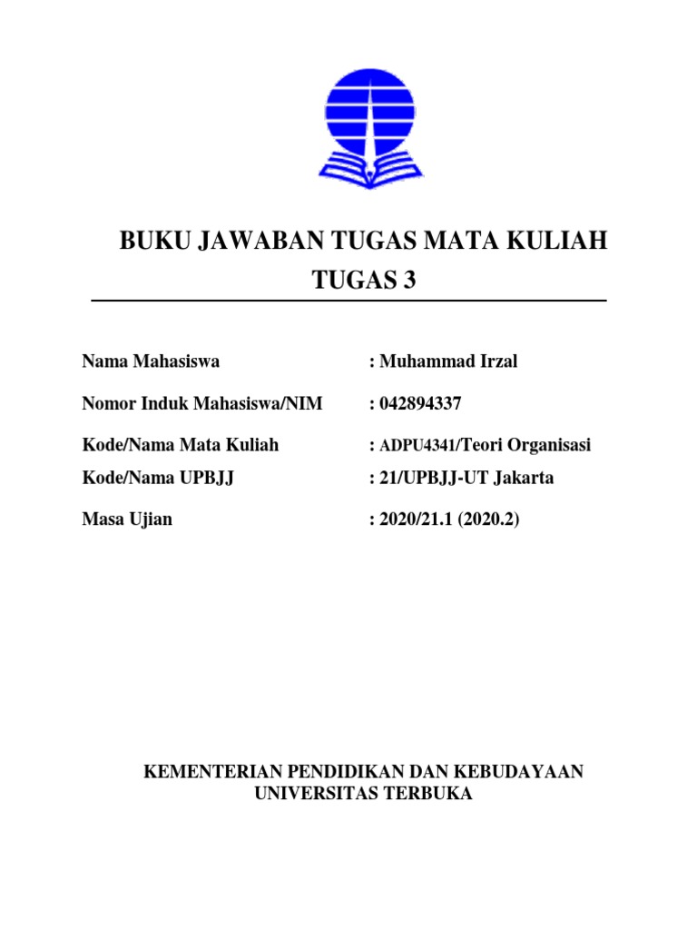 ADPU4341 Teori Organisasi | PDF | Karier & Perkembangan