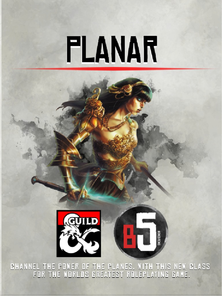 912919-Planar 5e Class V1 | PDF | Plane (Esotericism) | Gary Gygax Games