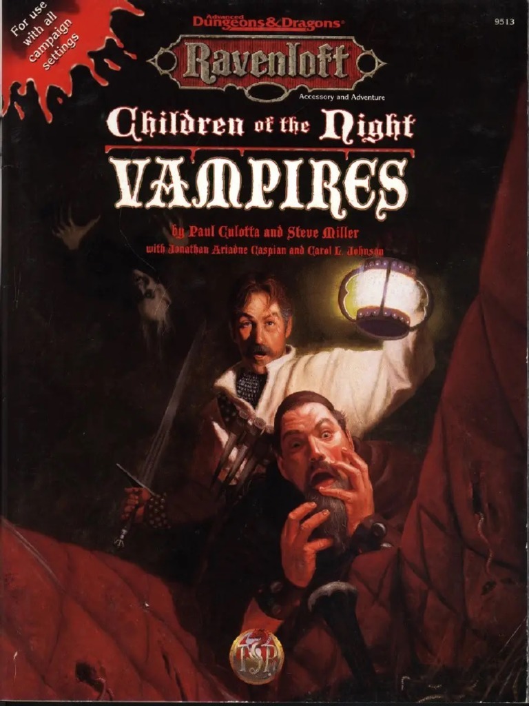 D&D 2e Ravenloft Children of The Night Vampires | PDF