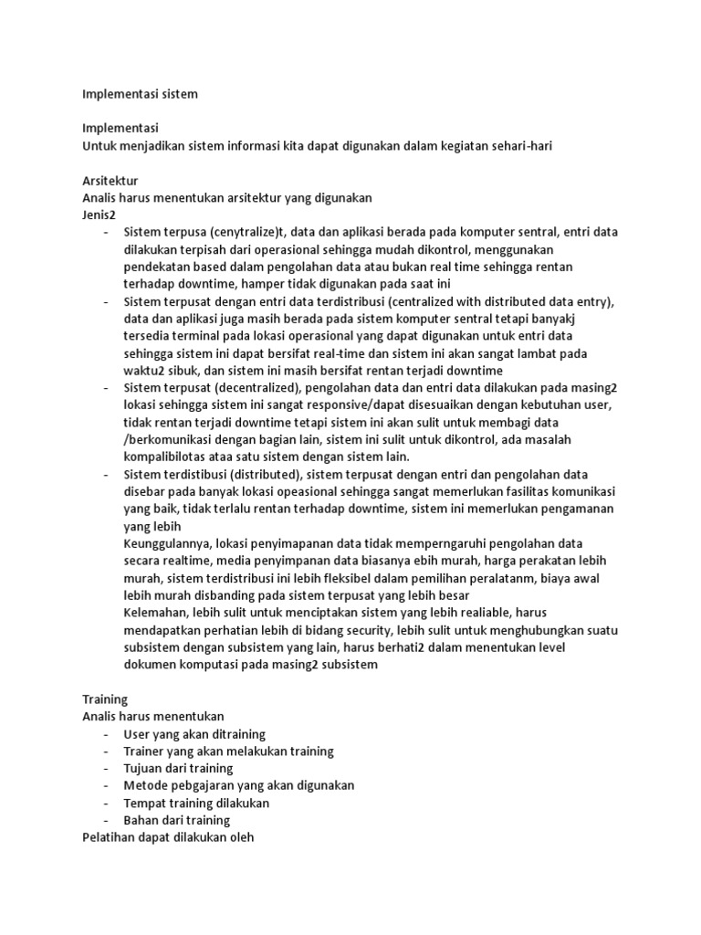 Implementasi Sistem | PDF