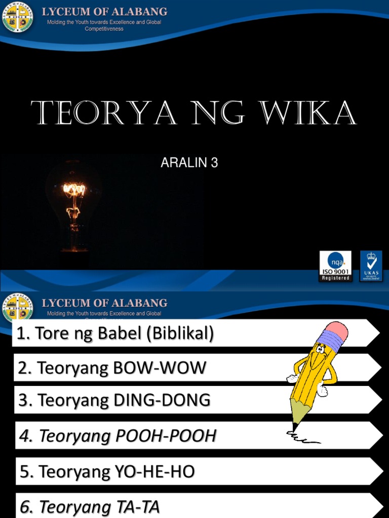 Aralin 7 Teorya NG Wika | PDF