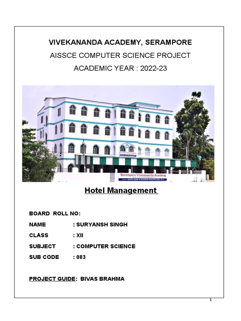 Hotel Management System | PDF | Software Testing | Programming Hotel Management System | PDF | Software Testing | Programming