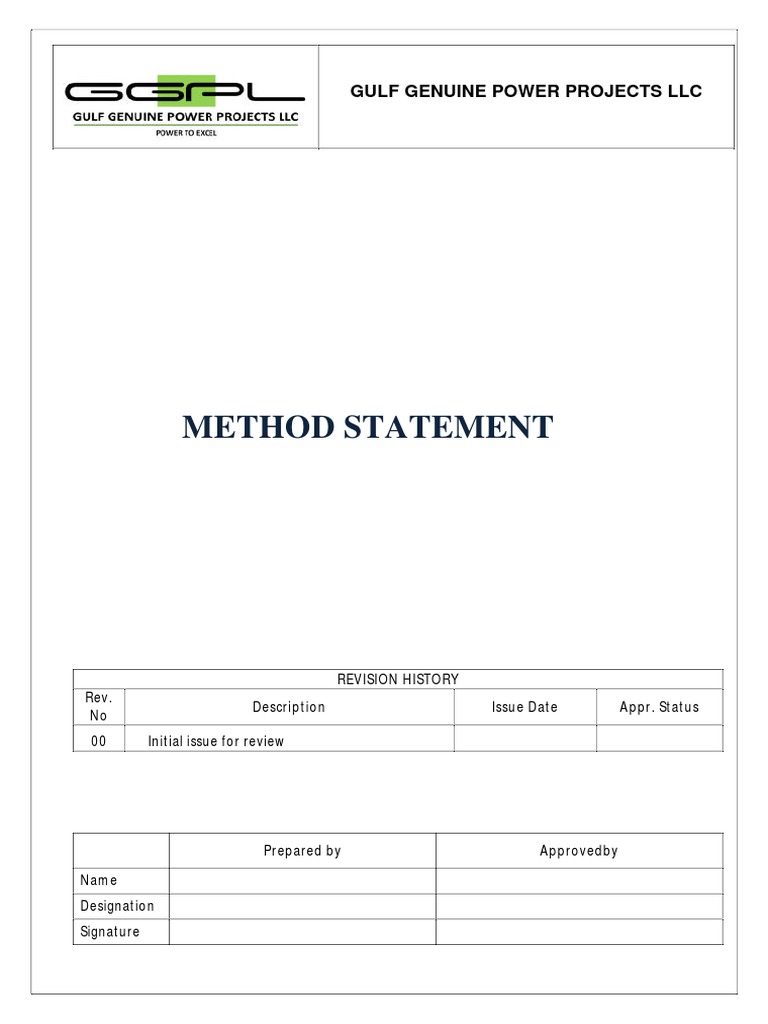 Method Statement-MV Cable (132) Laying & Termination | PDF | Insulator (Electricity) | Direct ...