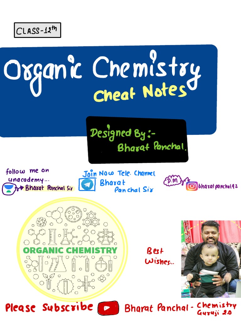 Organic Chemistry Cheat Notes | PDF