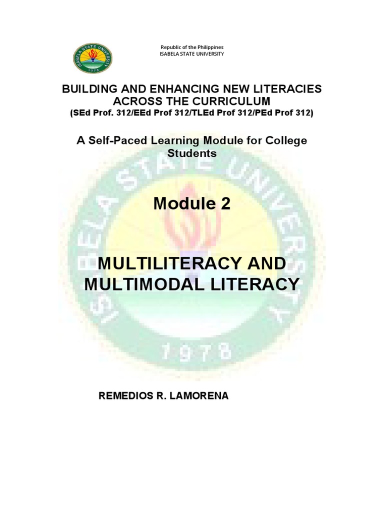 Module 2 Multiliteracy and Multimodal Literacy | PDF