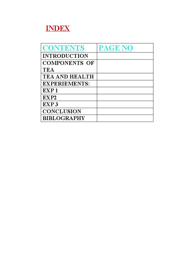 Study of Contents Responsible For Flavour of Tea | PDF | Tea | Taste