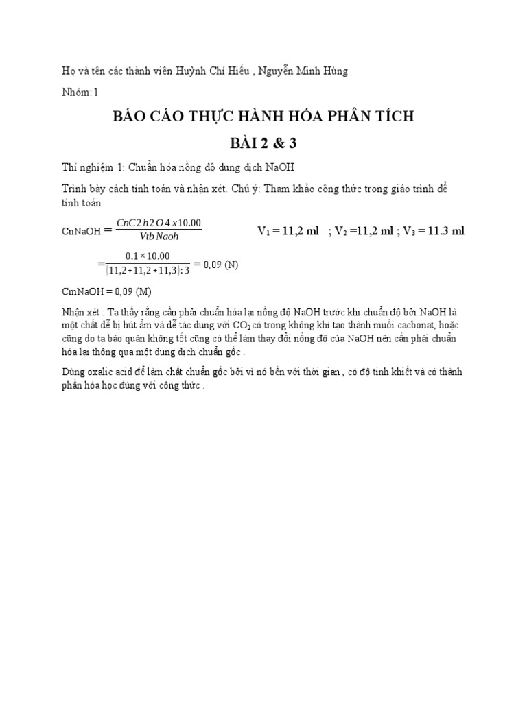 Báo Cáo Thhpt1 Bai2&3 | PDF