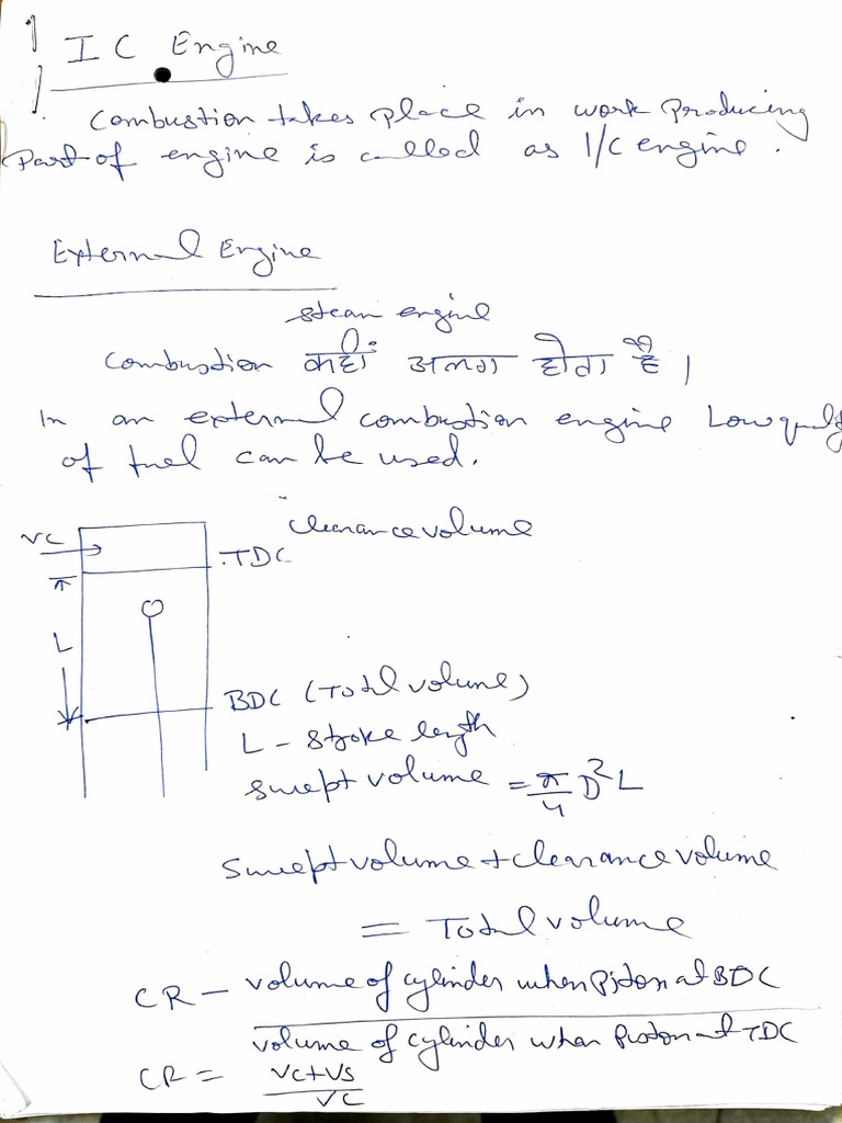 Ic Engine Notes | PDF