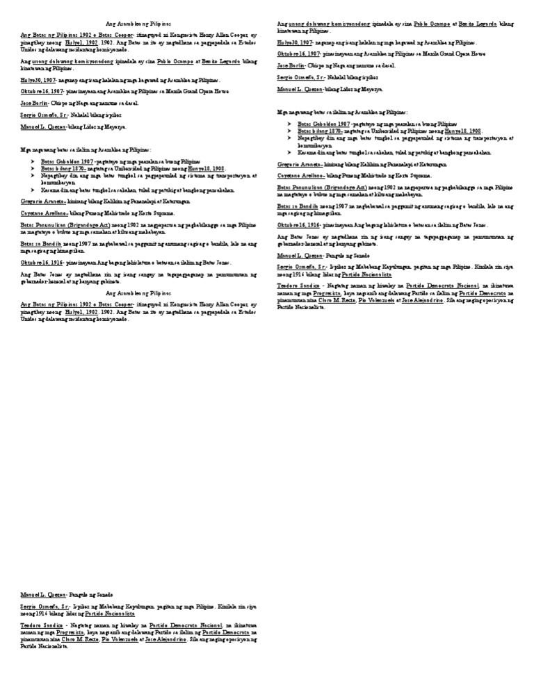 Ang Asamblea NG Pilipinas | PDF