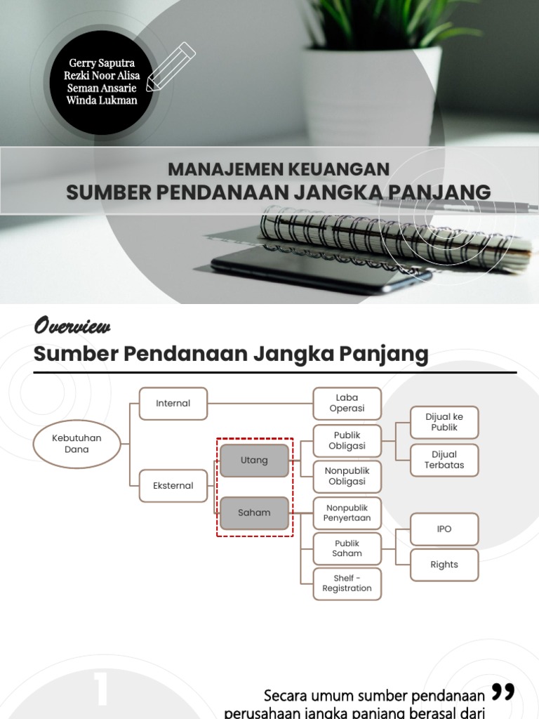 Sumber Pendanaan Jangka Panjang | PDF