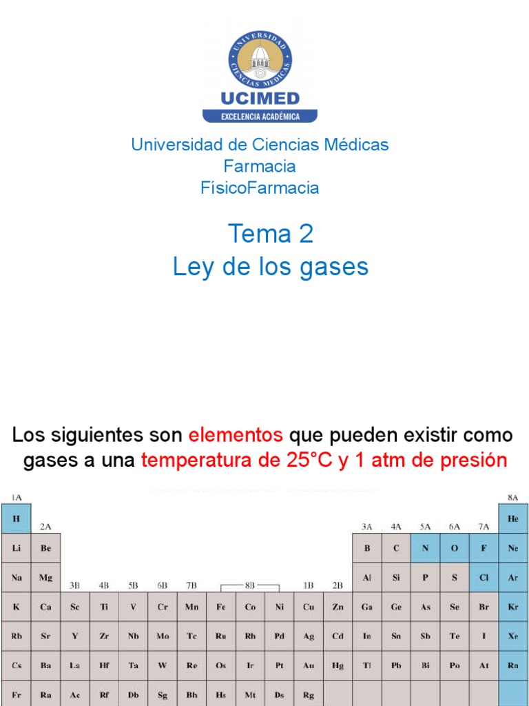 Ley de Los Gases | PDF | Gases | Cantidades fisicas
