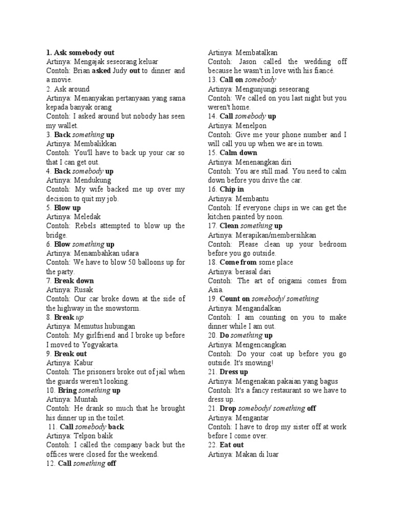 Edit Phrasal Verb | PDF