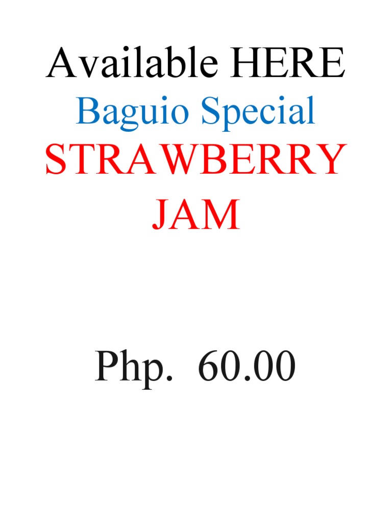 Strawberry Jam | PDF