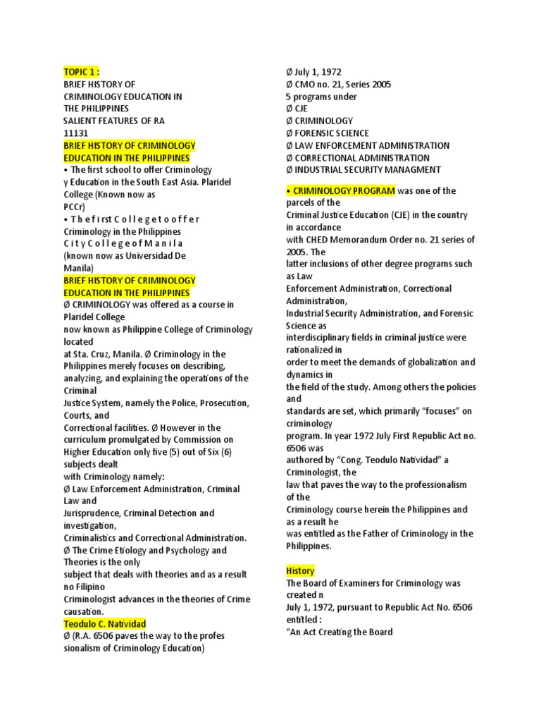 Reviewer Crim 1 | PDF | Crimes | Crime & Violence