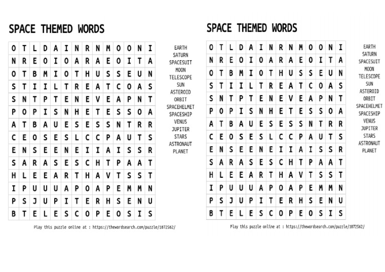 Space Worksheet | PDF
