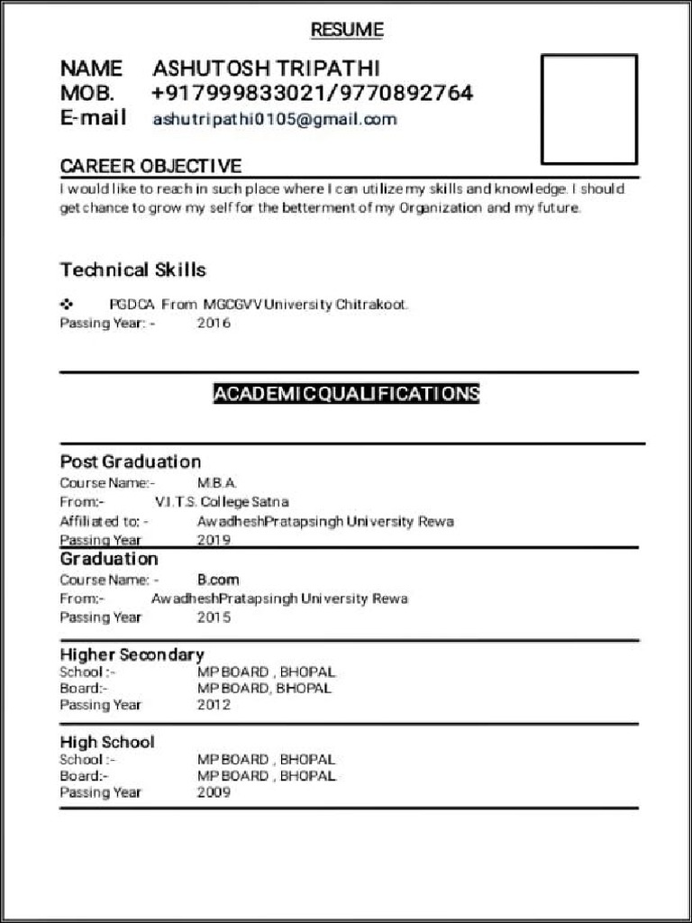 Ashutosh Resume | PDF