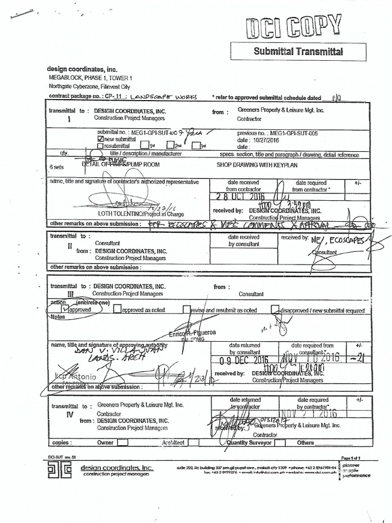 Sut - 007 - Details of Pump Room (Approved) | PDF
